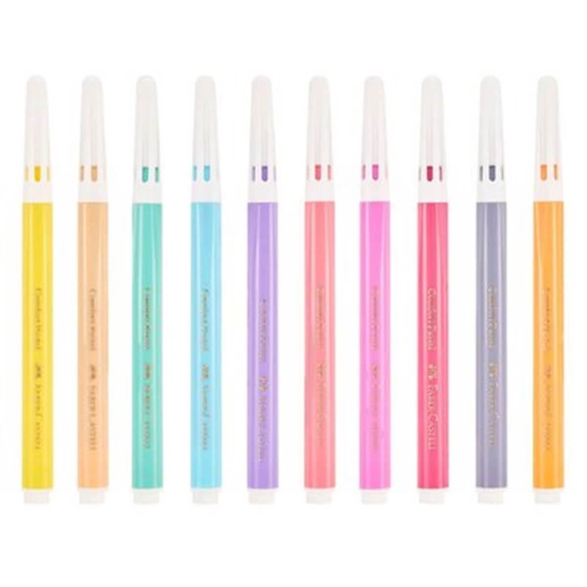 Faber Castell Comfort Keçeli Boya Kalem Seti - 10 Pastel Renk ...