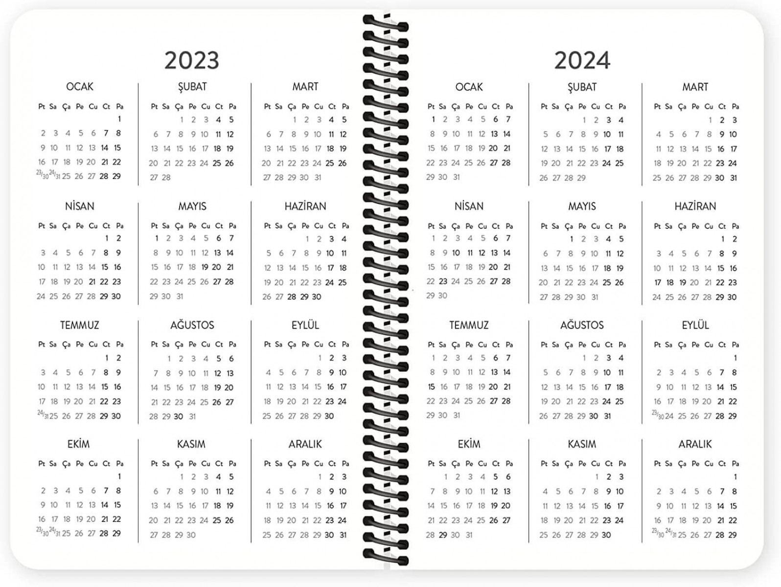 Hisli Şeyler 2023 13x19,5cm Haftalık Ajanda - Güzel Günler Göreceğiz ...