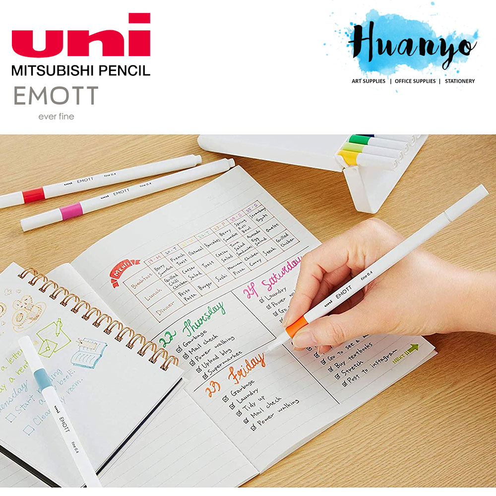 Uniball Emott 0.4mm 5'li Akrilik Uçlu Çizim Kalem Seti - Sıcak Renkler ...